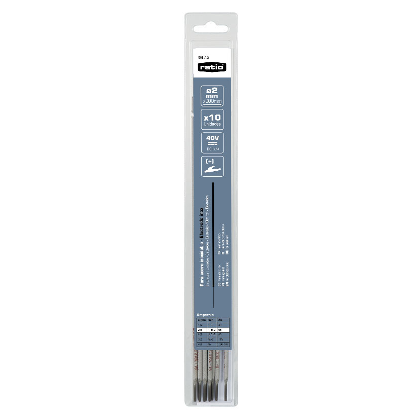 Electrodos de soldadura RATIO acero inoxidable 316L-16 | Ferreterías ...
