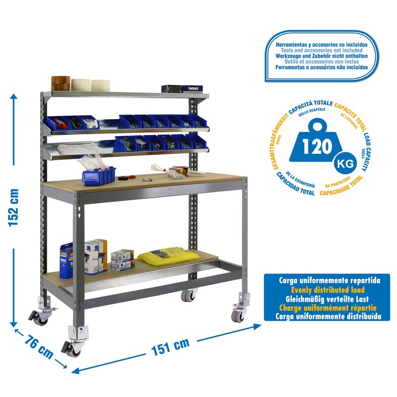 Banco tbjo 156x151x76cm Gr SIMONRACK | Ferreterías cerca de ti - Cadena88