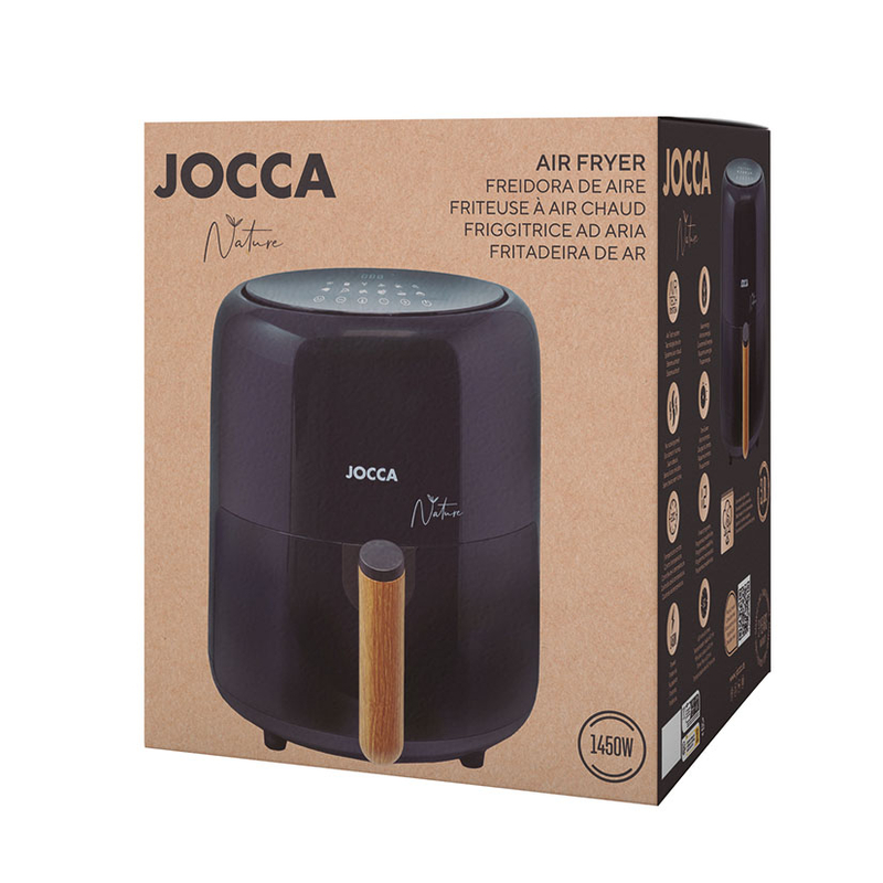 Freidora de aire digital JOCCA Nature negra 1450W | Ferreterías cerca ...