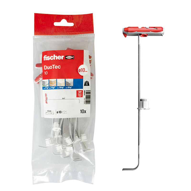 Taco FISCHER Duotec Ø10 mm + tornillos | Ferreterías cerca de ti - Cadena88
